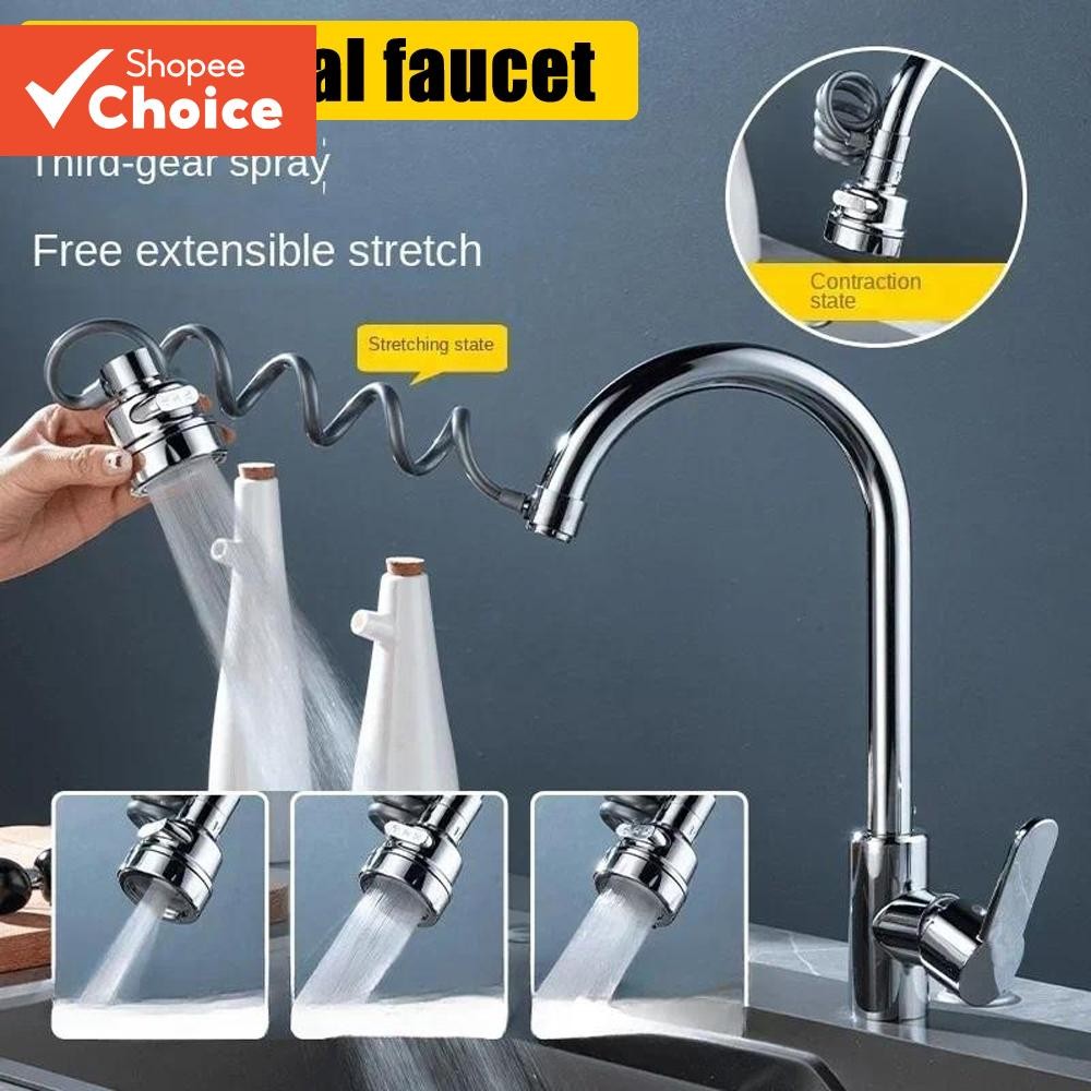 Universal Faucet Kitchen 3 Mode Gadgets Faucet 360° Rotation Filter ...