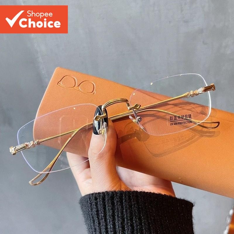 Koreane Imported High-end Sense INS Frameless Anti-radiation Glasses ...