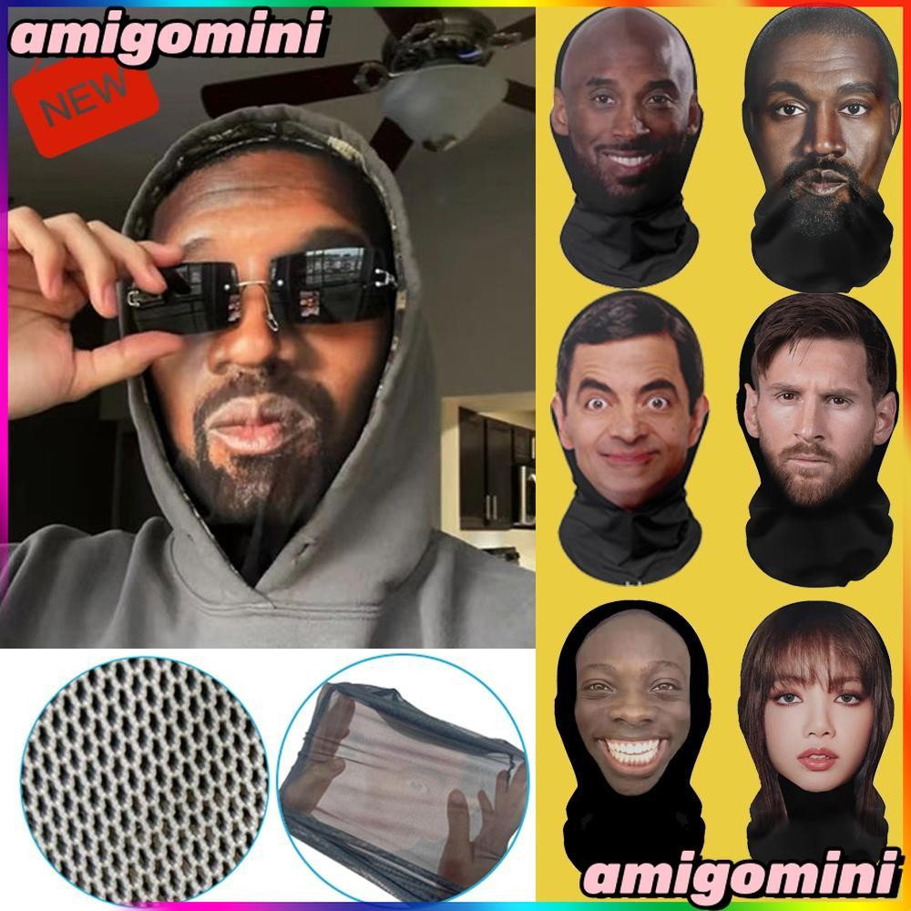 3D Realistic Face Masks Mascaras Realistic Mask Cosplay Prop Funny Mesh ...