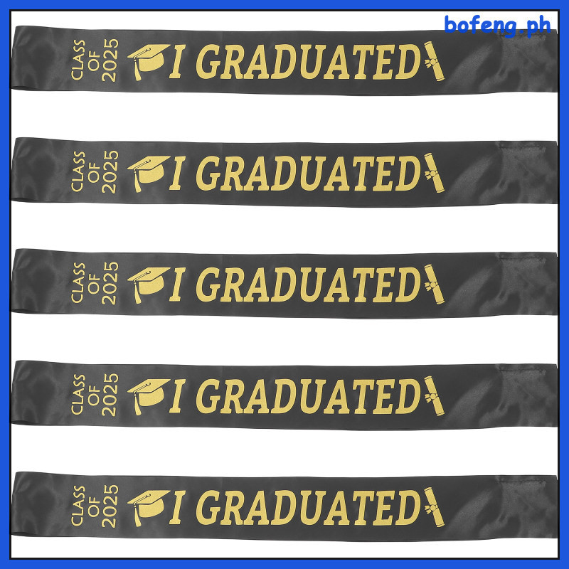 5 Pcs Class of 2025 Stole Graduation Ribbon Shoulder Strap Make up 79 ...