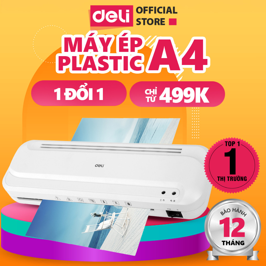 DELI A4 Size Plastic Laminator, Plastic Heat Laminator, Photo ...