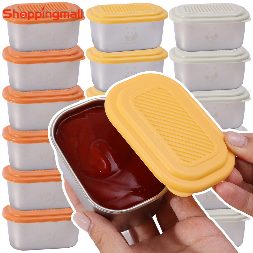 Cartoon Panda Sauce Cup - Dustproof Cover Panda Seasoning Preservation ...