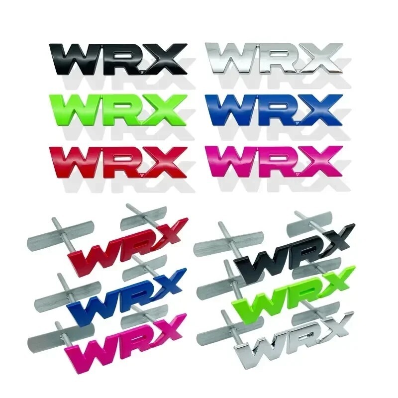 For SUBARU WRX logo front grille emblem rear trunk sticker for Forester ...