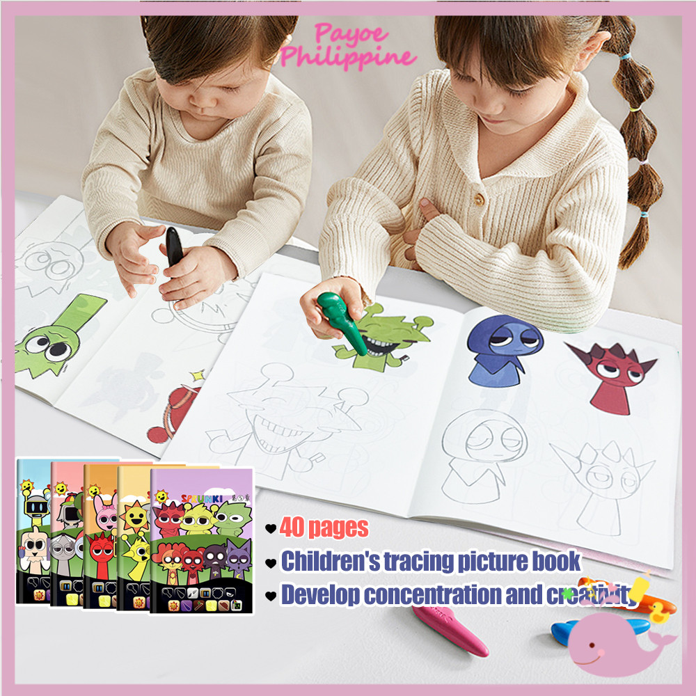 Payoe Sprunki Handwriting Book Sprunki Sketchbook Handmade DIY Kids Toy ...