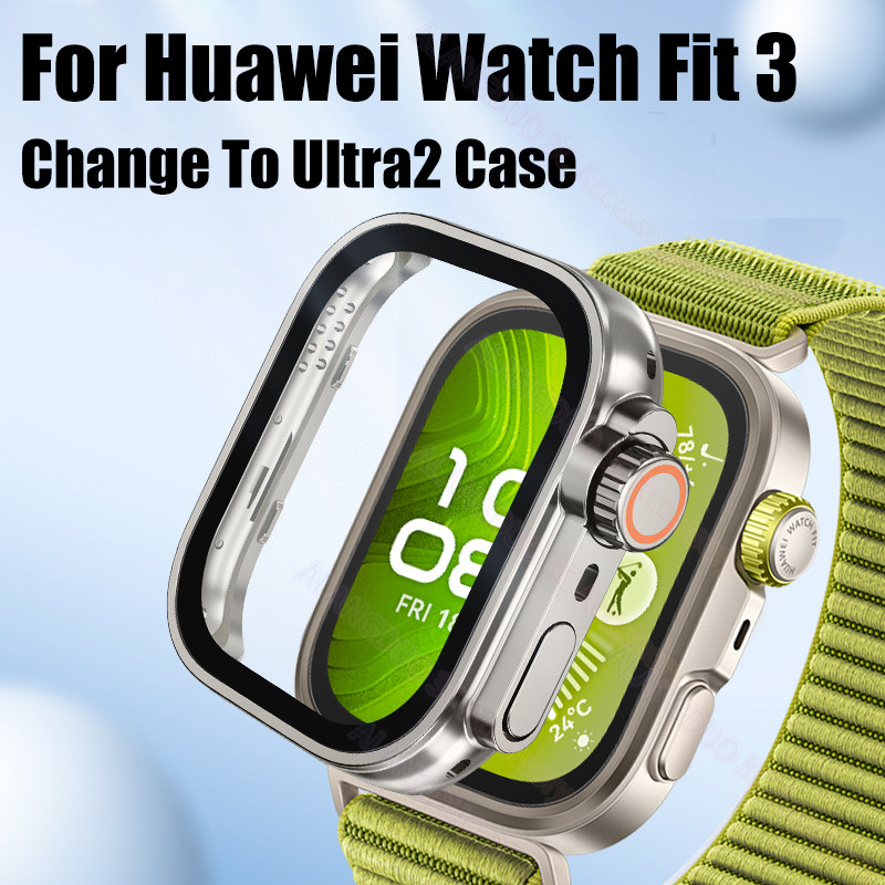 Huawei Watch Fit 4 3 4pro Case PC Full Cover + Tempered Glass Hard Case ...