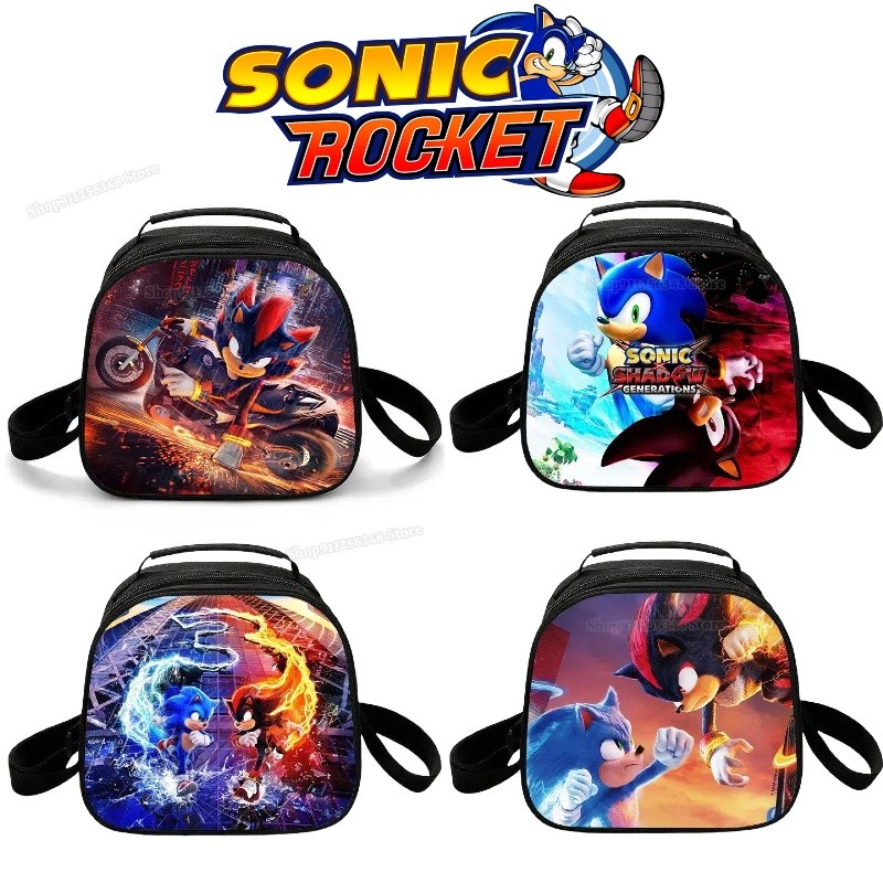 Sonic portable food cartoon bento bag, thick aluminum foil insulated ...