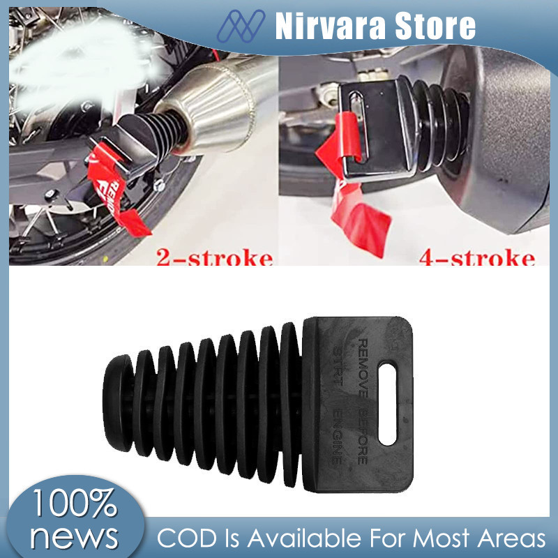 1pcs Motorcycle Exhaust Pipe Silencer Plug Rubber Air-bleeder Plug Pipe ...
