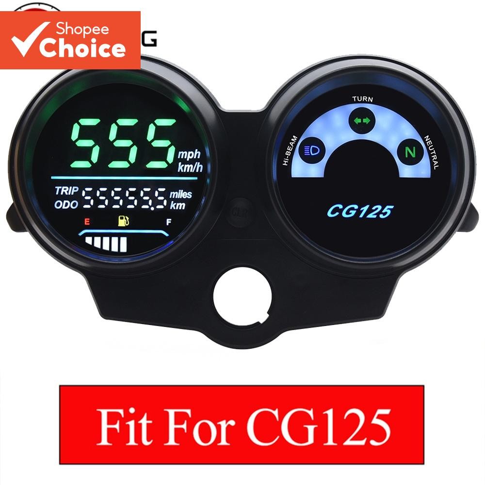 LED Digital Motorcycle Speedometer CG125 Year 2000 to 2008 Fan 125 ...