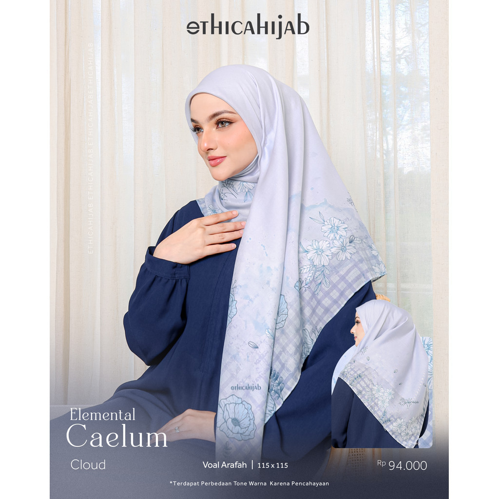 Elemental Caelum Hijab Voal Patterned Rectangular Shape by Ethica Hijab ...