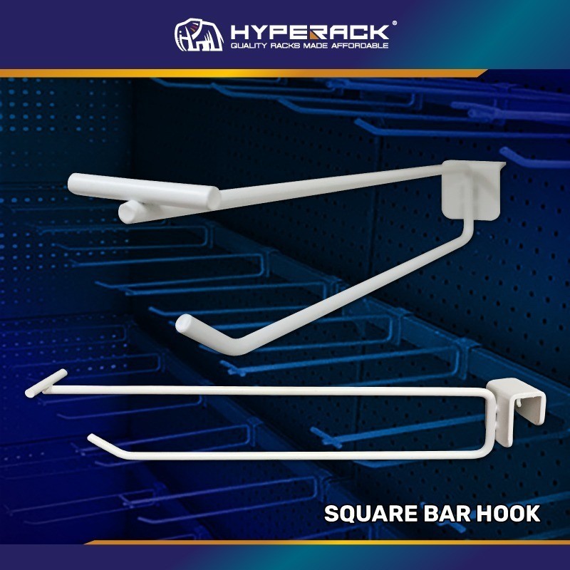 [CLEARANCE] RACKSMORE Square Bar Hook Double Rail 8 inch with Price Tag ...