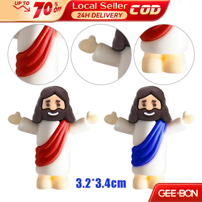 GEEBON Mini Jesus Statues PVC Tabletop Religious Figures Jesus Doll ...