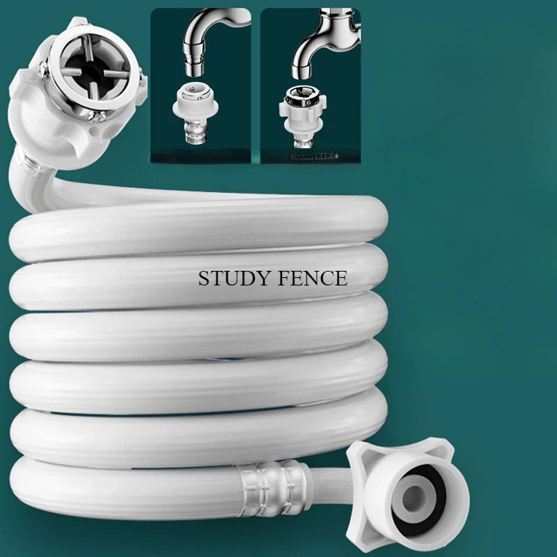 Bathroom Automatic Washing Machine Anti-fall Thread Water Inlet Pipe ...