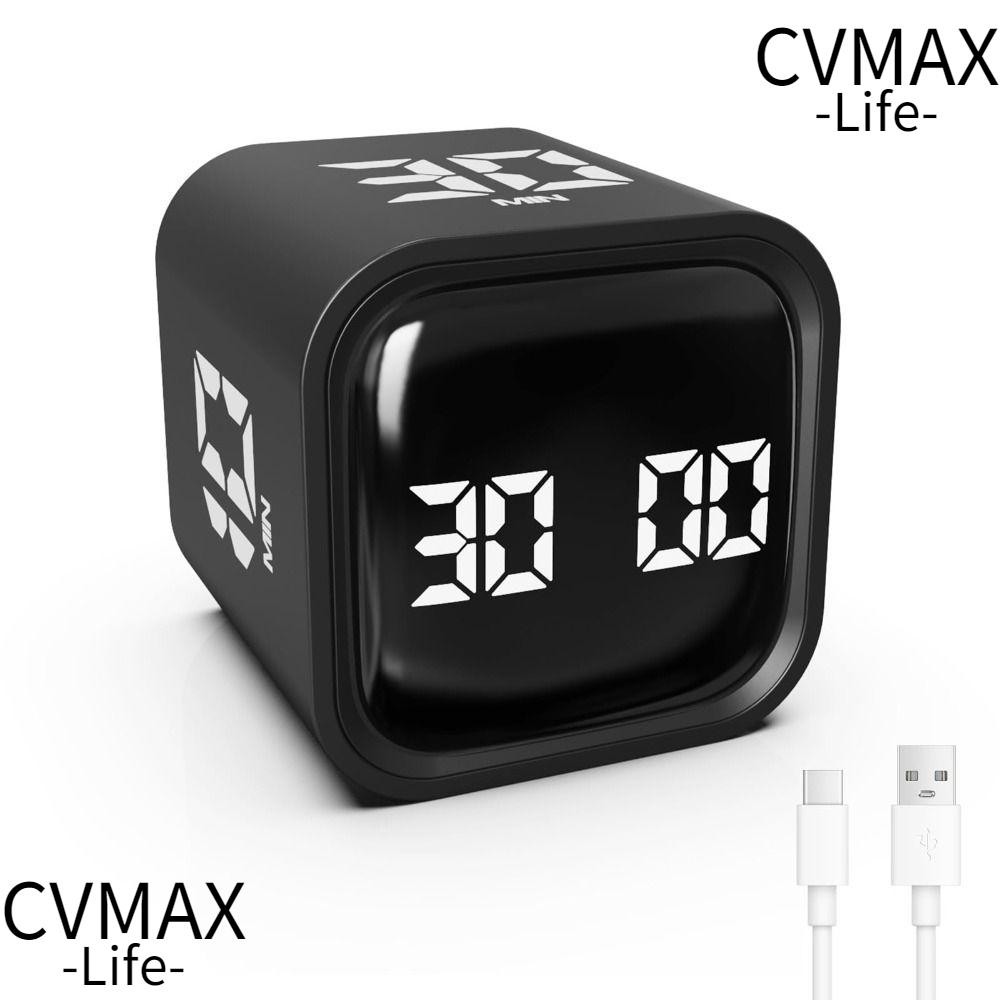 CVMAXX Digital Cube Timer, 5/10/30/60min Gravity Sensing Pomodoro Timer ...