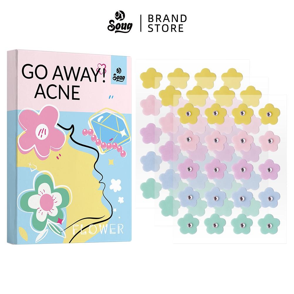 Hydrocolloid Cute Flower Acne Patches Covering Pimple Patches For ...