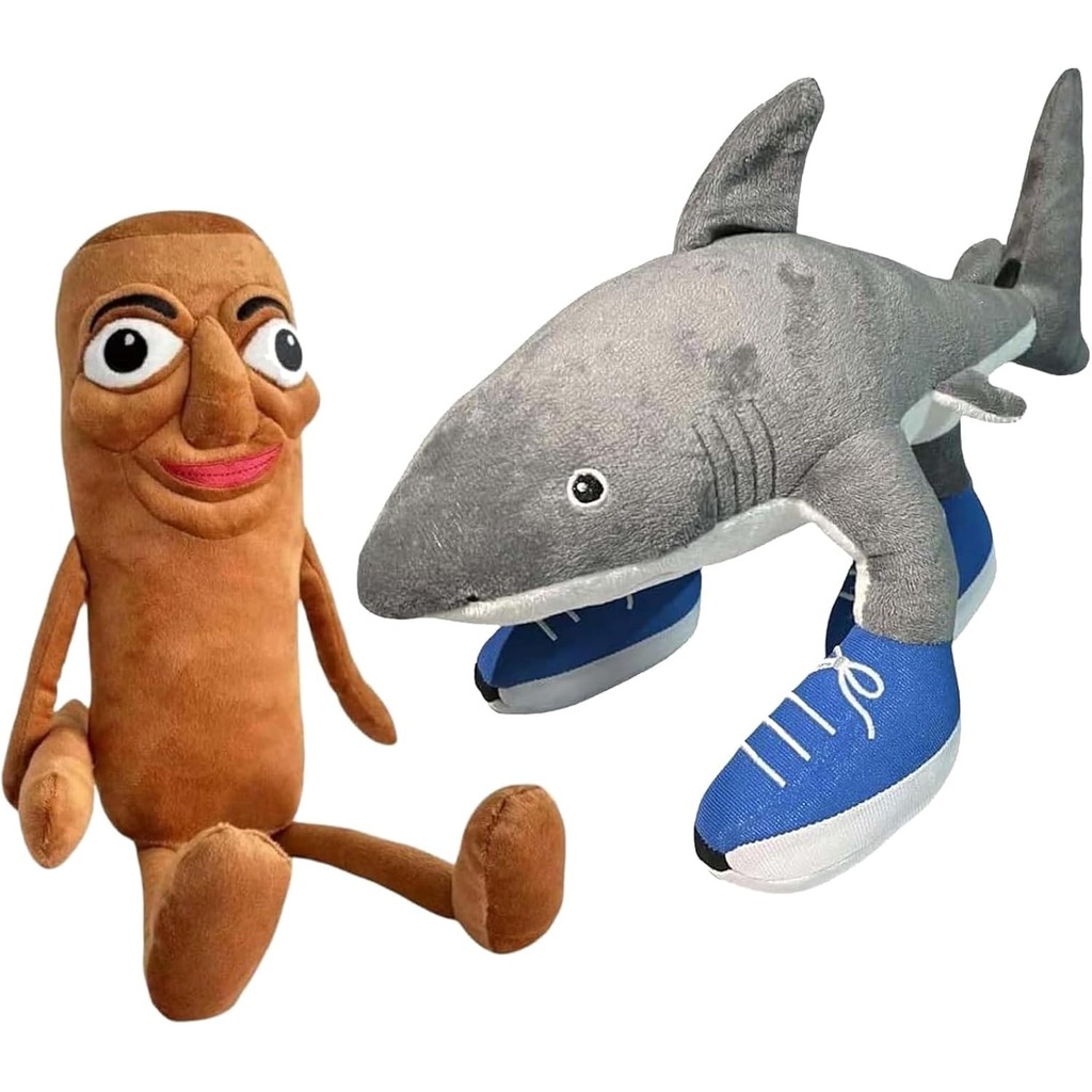Tralalero Tralala Meme Shark Plush Toy - Italian Brainrot Meme Shark in ...