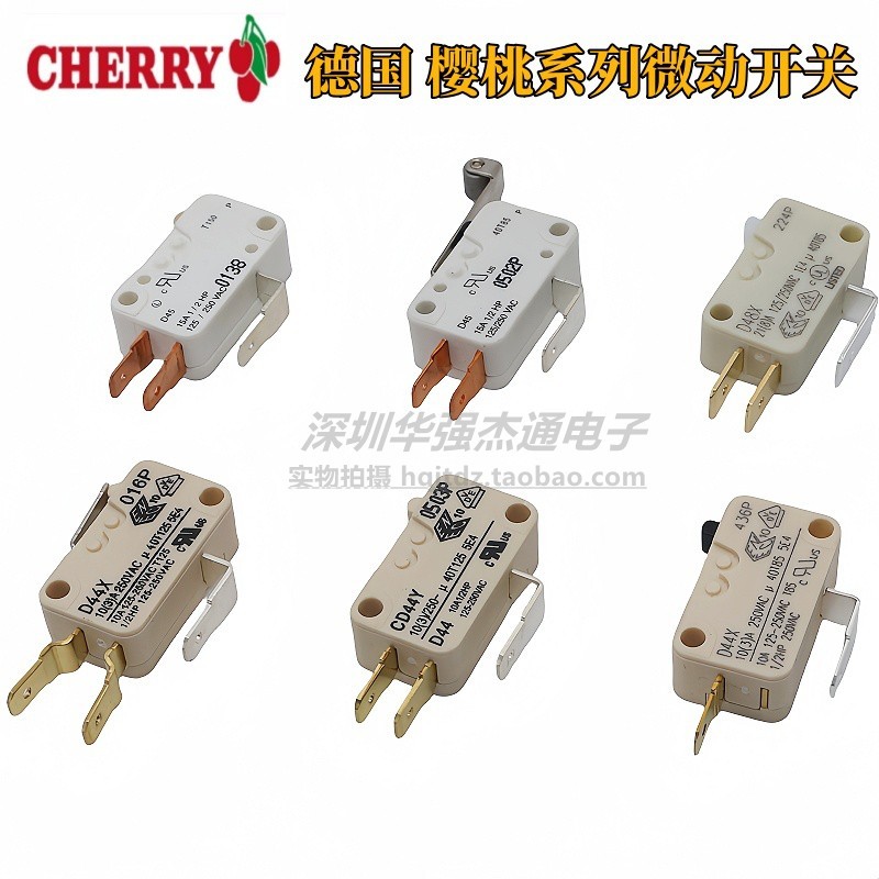 German Cherry CHERRY Large Micro Switch High Current Push Button Switch ...
