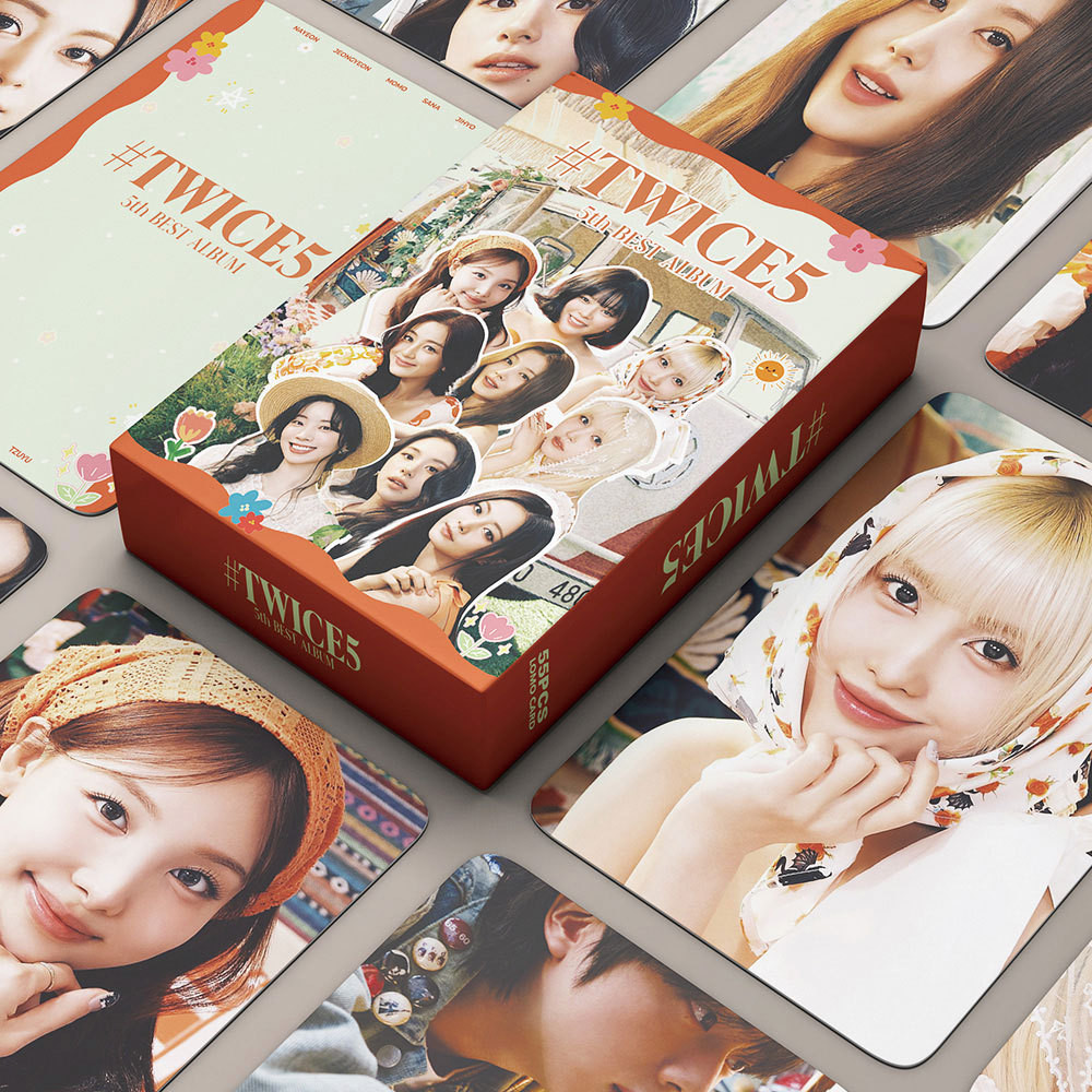 55pcs TWICE HOME SWEET ONCE Lomo cards # TWICE5 5th BEST Album Strategy ...