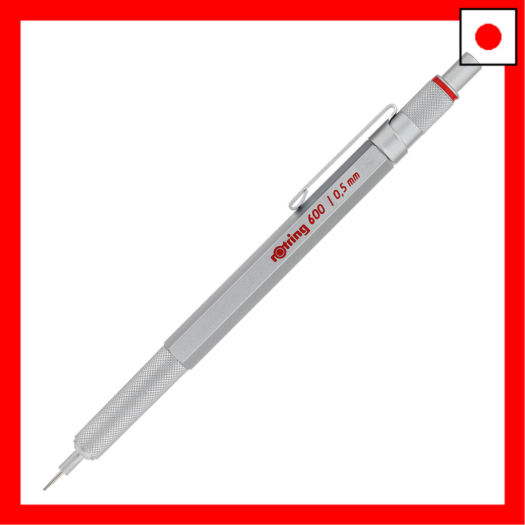 Rotring Mechanical Pencil Rotring 600 0.5mm Silver 1904-445 [Genuine ...