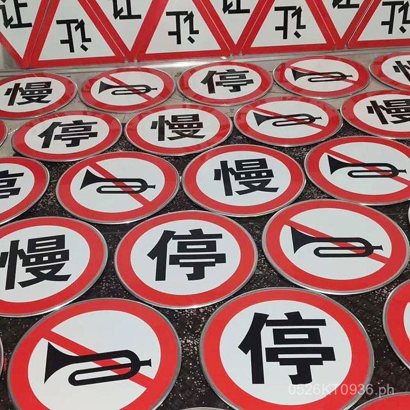 Traffic Signage Triangle Reflective Sign Garage Height Limit Round Sign ...