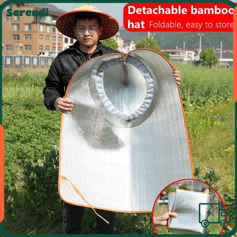 SERENDI Sun Hats, Heat Insulation Cloak thi Tea Picking Cap, Cloak thi ...