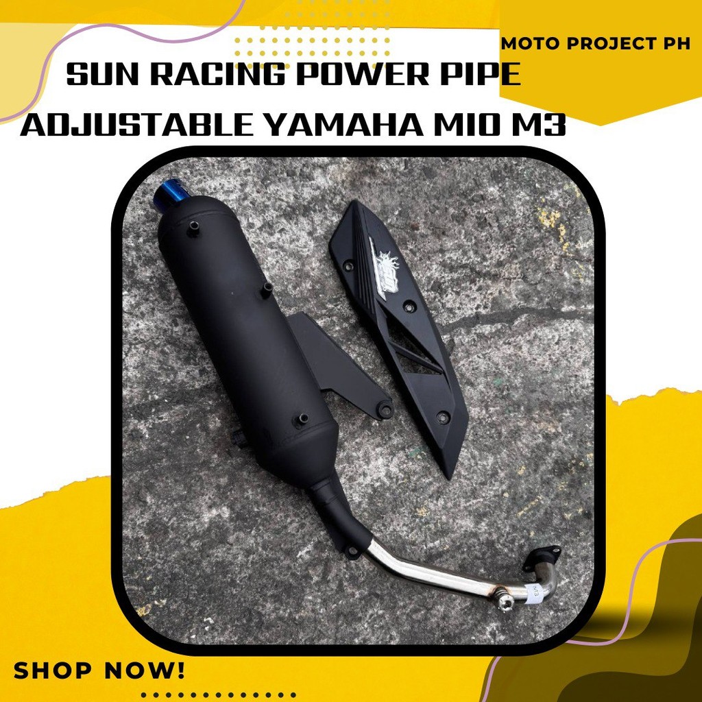 Sun Pipe M3 blue tip adjustable yamaha mio i 125 / mio gear / fazzio ...
