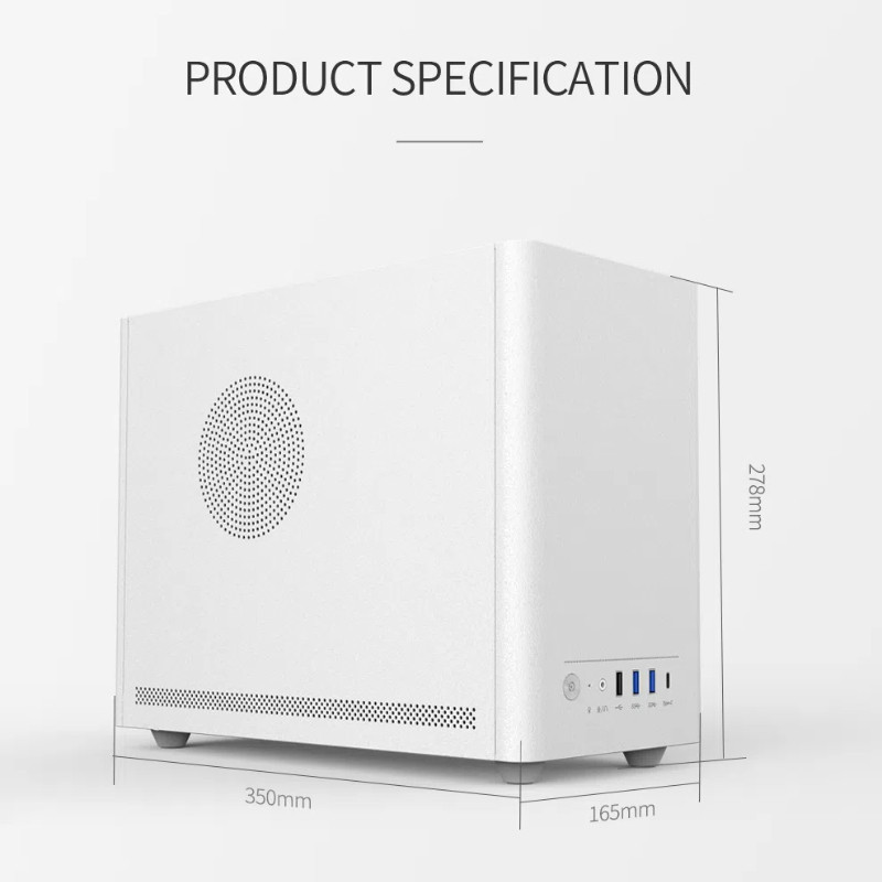 Phoenix U300 Mini PC Case MATX/ITX Desktop Small Chassis Portable ...