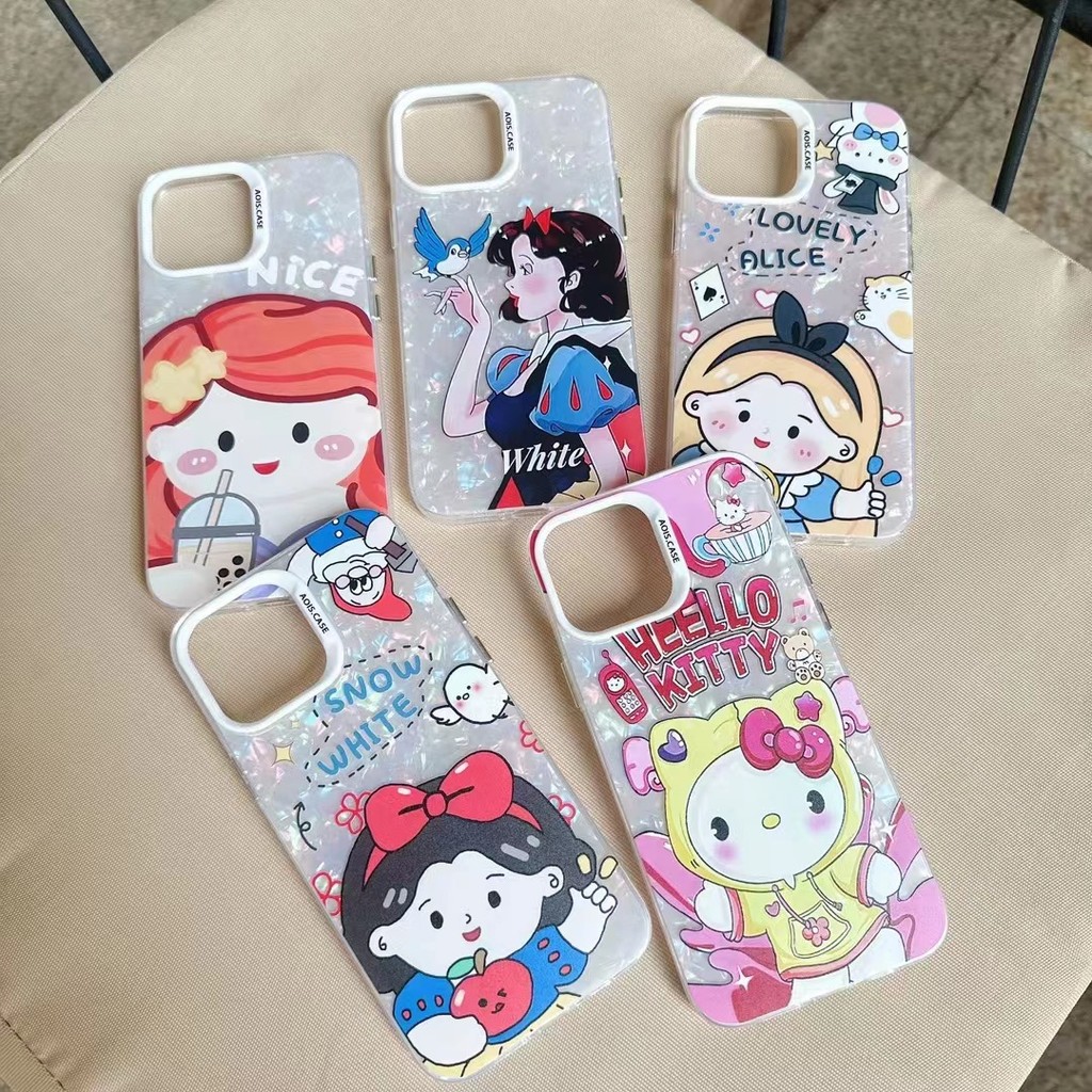 Shell Pattern Suitable for Apple15PRO Cartoon Text Phone Case iPhoneXR ...