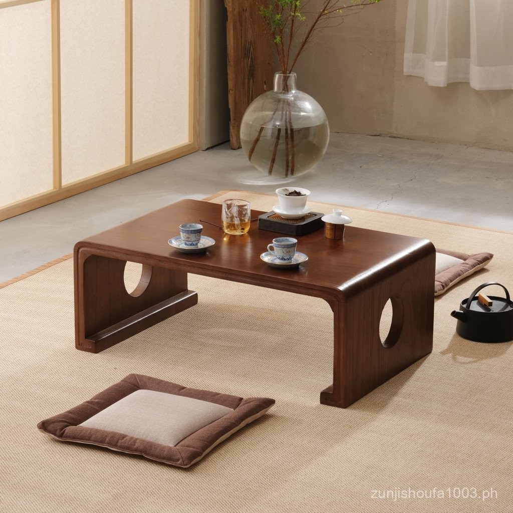 Solid Wood Tatami Tea Table Japanese Style Bay Window Small Table Zen ...