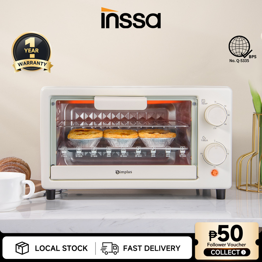 INSSA x Simplus Electric Oven 12L Capacity Multifunctional Oven Quick ...