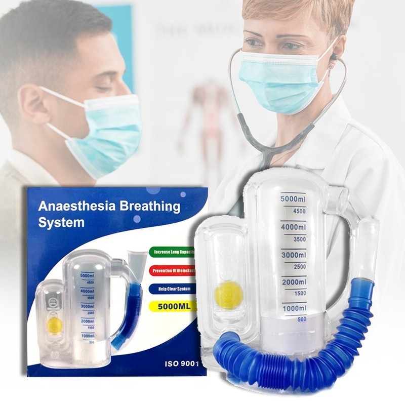 5000ml Lung Exerciser Breathing Trainer Respiratory Spirometer | Shopee ...