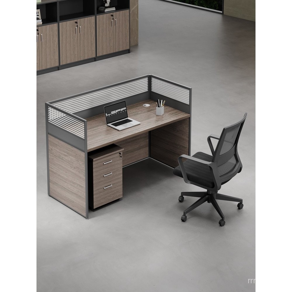 Office Desk and Chair Set Employee Workstation Simple Modern Office ...