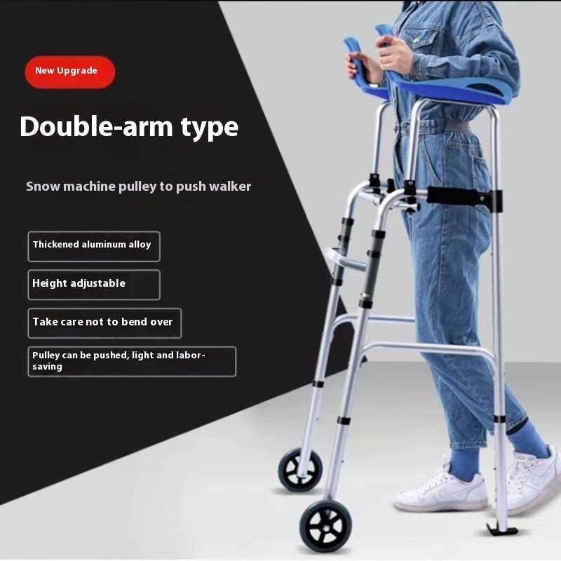 Travel-Friendly Elderly Shopping Cart Auxiliary Walking Crutches Can ...