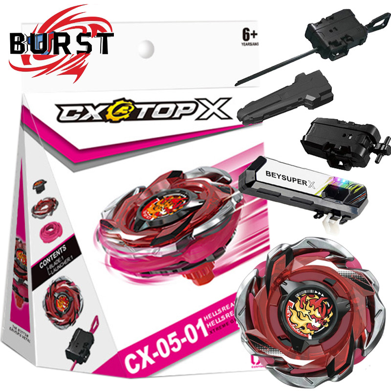 Beyblade X CX-05 01 Hells Reaper Beyblade Xtreme with Launcher Led Grip ...