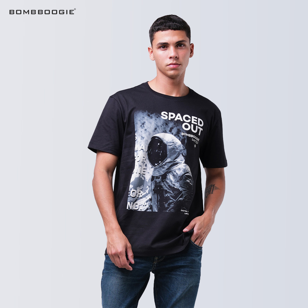 Bombboogie Men's Slimfit Northern Black T-Shirt 12E93B4BK | Shopee Philippines