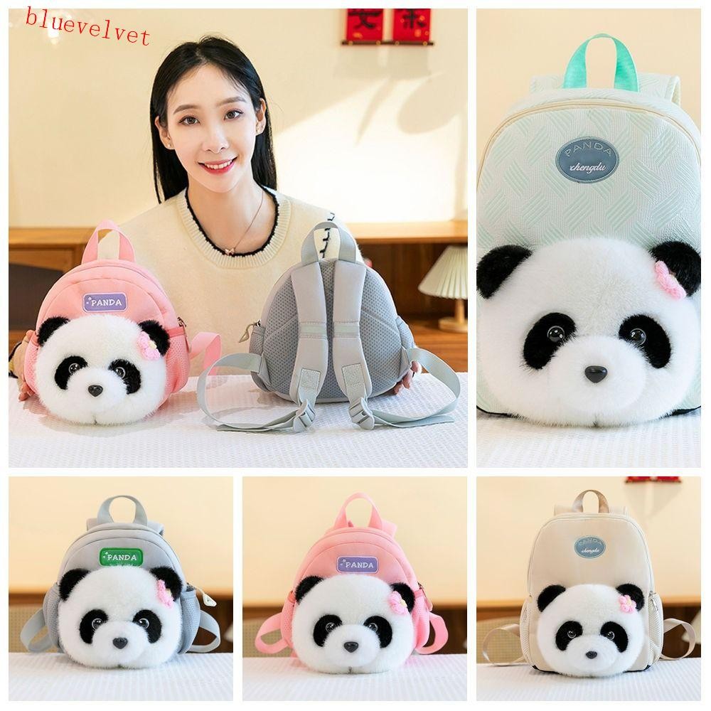 BLUEVELVET Kids School Backpack, Panda Shape Lightweight Children's ...