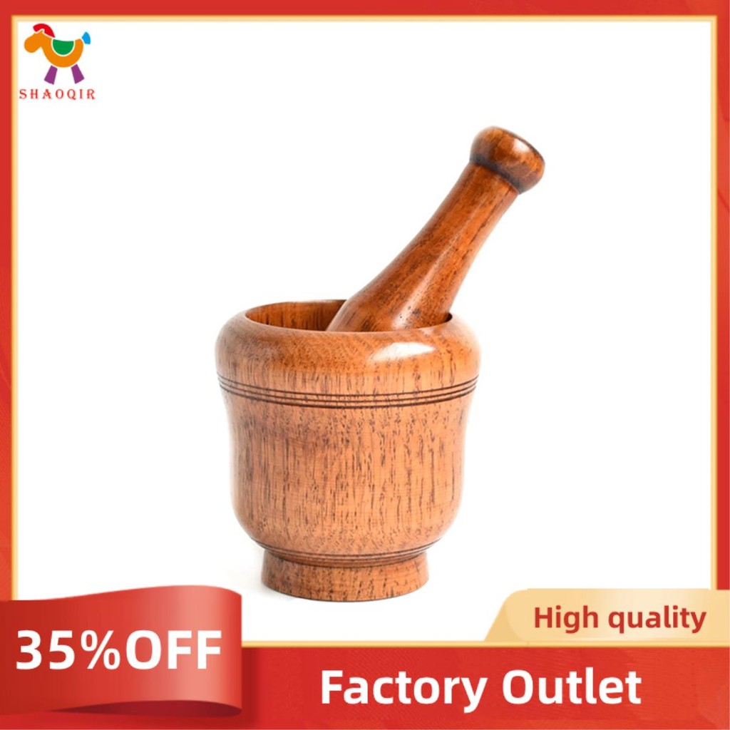 Wooden Mortar and Pestle Set,Mortar and Pestle Wood Wooden Mortar ...