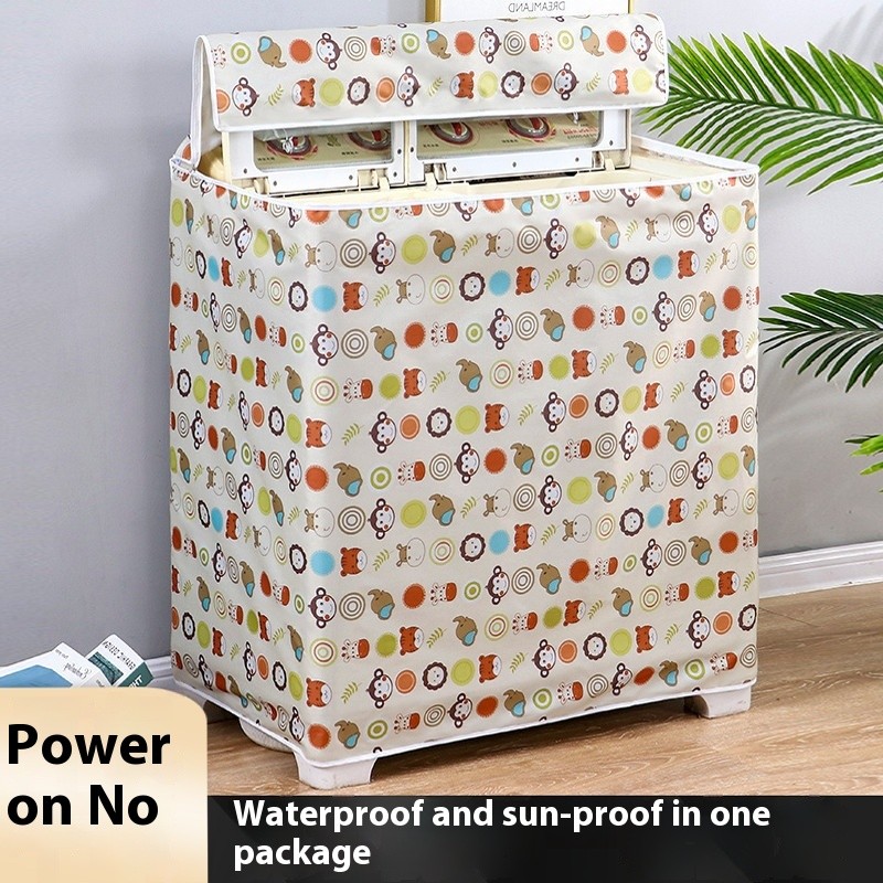 【COD】Double Tub Washing Machine Cover Household Waterproof Sunproof Old ...