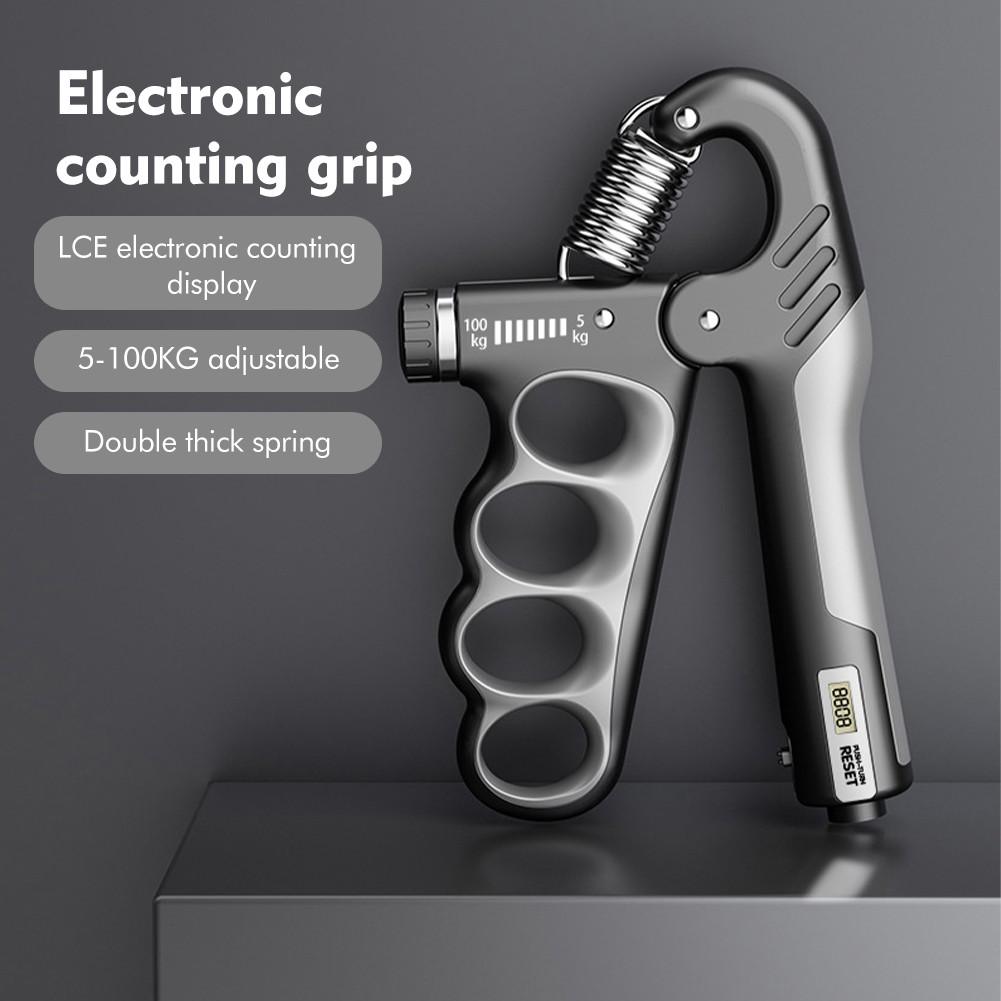 5-100kg Adjustable Resistance Hand Grip Electronic Counter for Injury ...