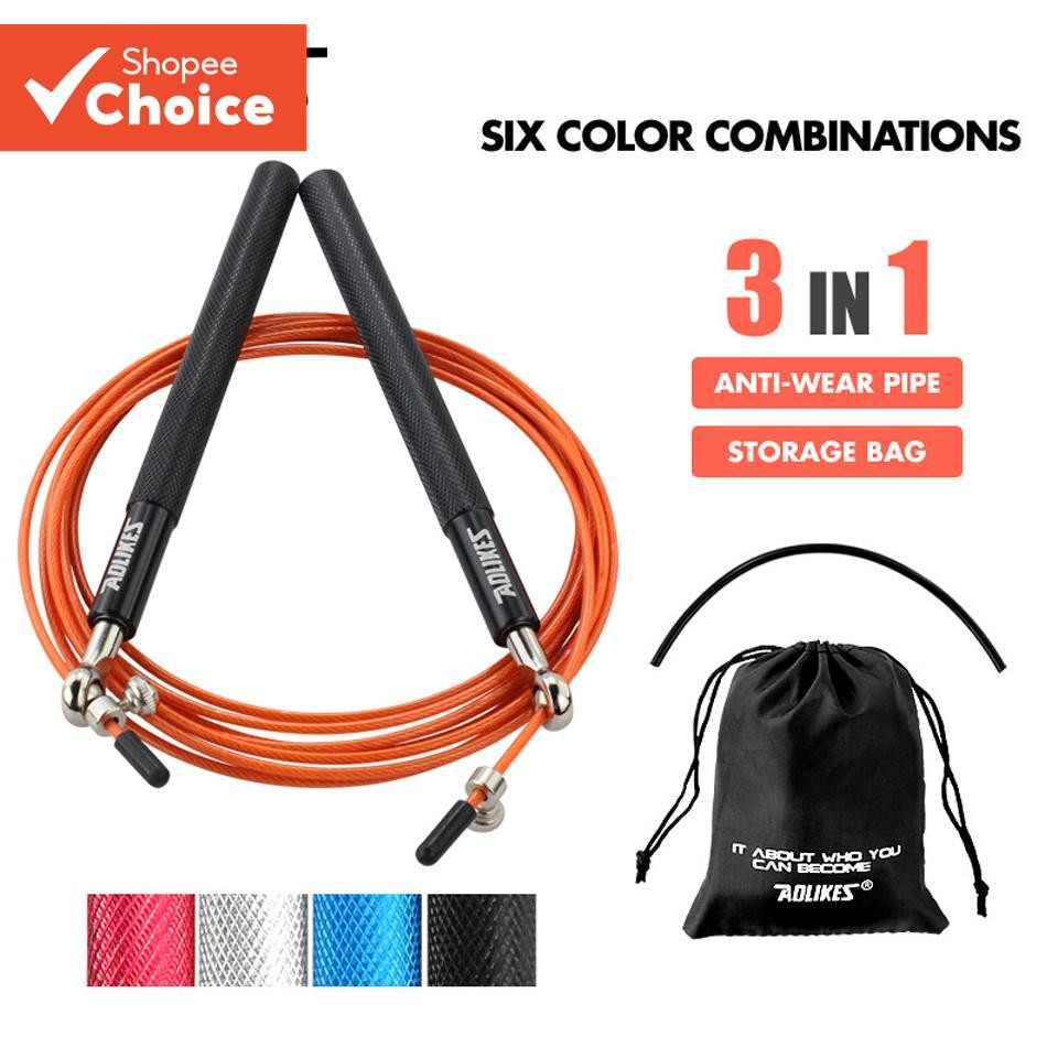 AOLIKES 1Pc Crossfit Speed Jump Rope Professional Skipping Rope For MMA ...
