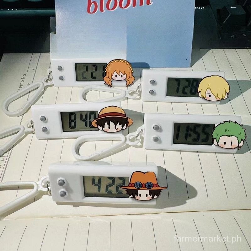One Piece Chronograph Desktop Clock Luffy Zoro Ace Student Children DIY ...