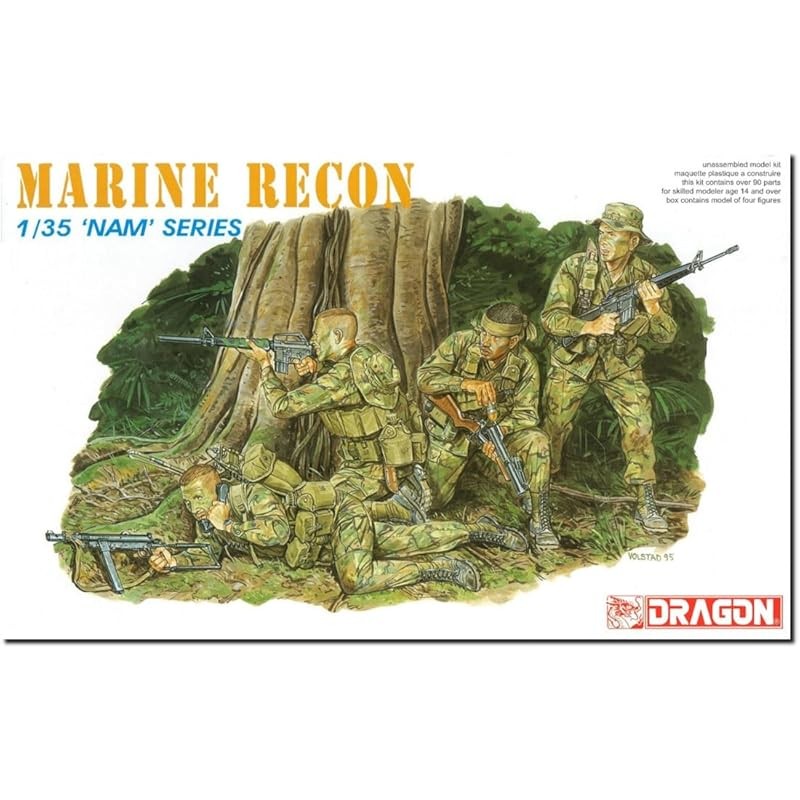Platz Dragon 1/35 Vietnam War US Army Special Forces LRRP Plastic Model ...
