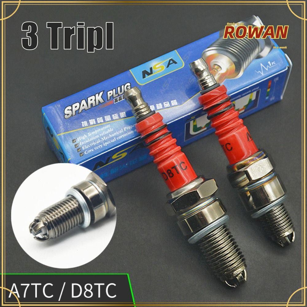 FLORESPH Racing Sparking Plug, A7TC D8TC Metal Motorcycle Spark Plug ...