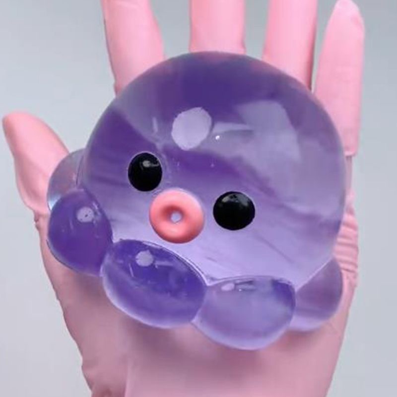 Cute Octopus Squishy Toy with Shapeable Stress Relieving Ball for ...