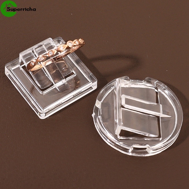 Transparent Rings Tray Storage Acrylic Showcase Jewelry Display Stand ...