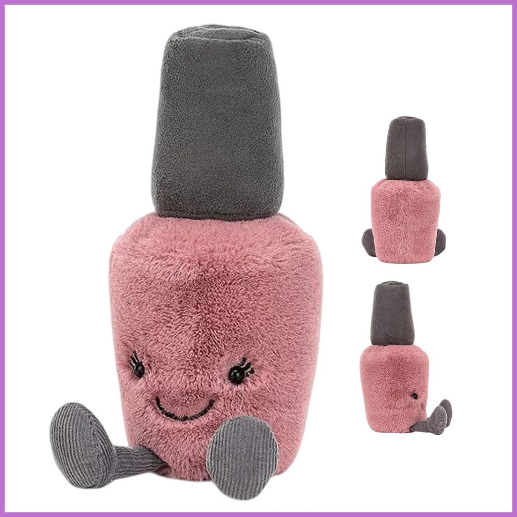 Polish Plush Cosmetic Plush Pink Toy Sofa Cushions Girls Sleeping Buddy ...