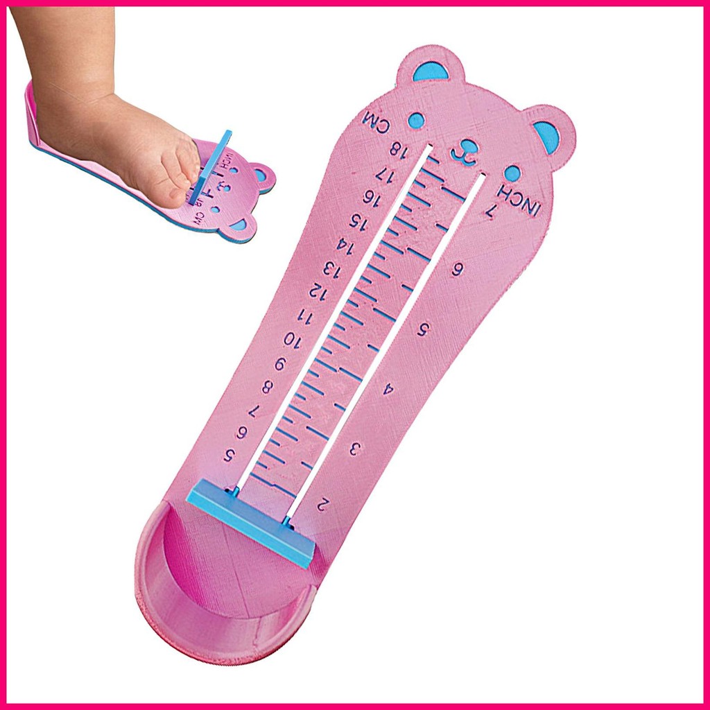 Foot Sizer Measuring Device Baby Shoe Sizer Chart Cute Accurate ...