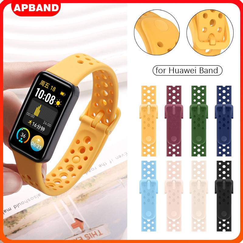 Rubber Strap for Smartwatch Huawei Band 10 9 / 8 NFC Soft Sport ...