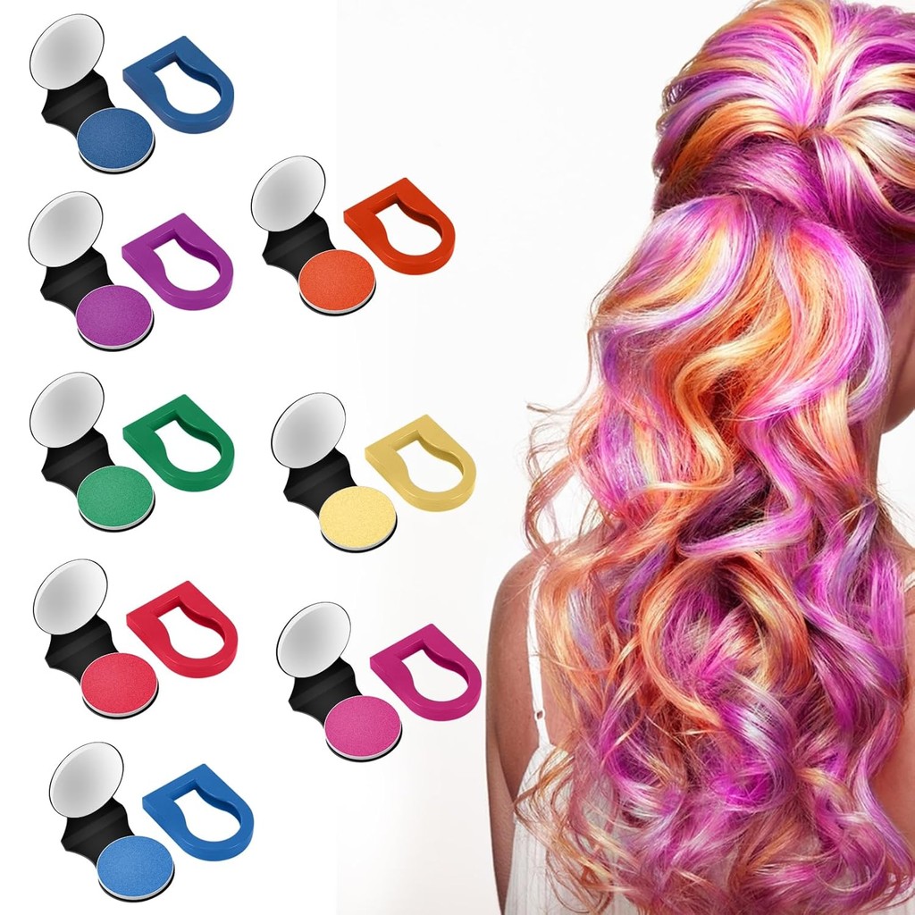 Hair Chalk 8 Color Temporary Washable Hair Dye for Girls Kids Adults ...