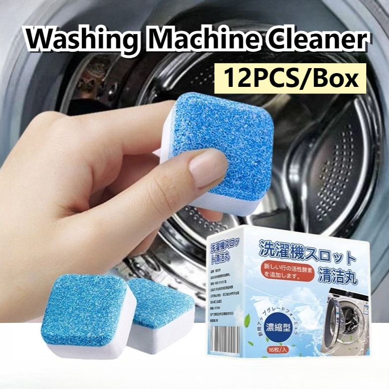 【12 PCS】Washing Machine Cleaner Water Tank Effervescent Tablets Remove ...