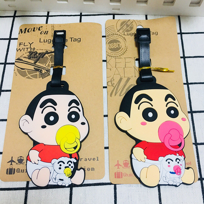 QLWL Luggage Tag Tow Pass Boarding Pass Crayon Shin-Chan Cat and Mouse ...